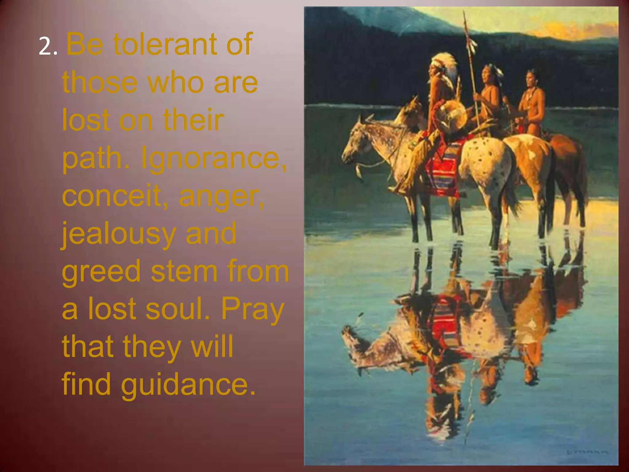 Native american indian code of ethics | PPT