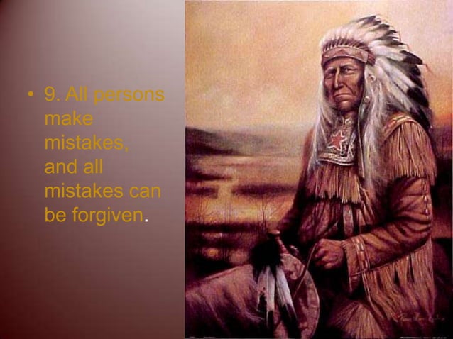 Native american indian code of ethics | PPT