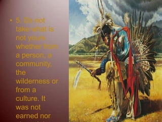 Native american indian code of ethics | PPT