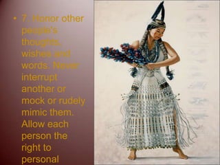 Native american indian code of ethics | PPT