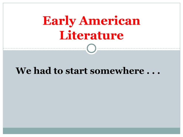 Native american lit | PPT