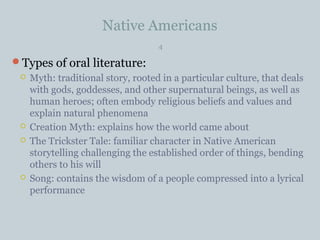 Native american lit | PPT