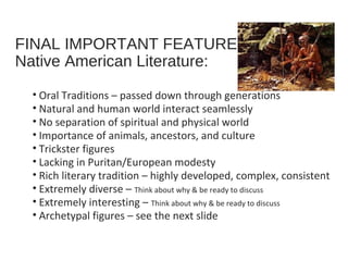 Native American Lit Eng III | PPT | Religion & Spirituality