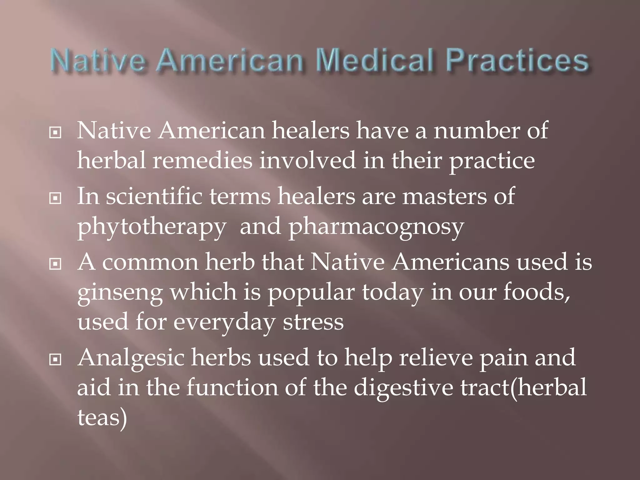 Native American Medicine and Literature | PPTX
