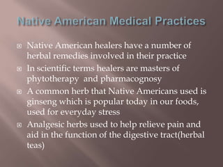 Native American Medicine and Literature | PPTX