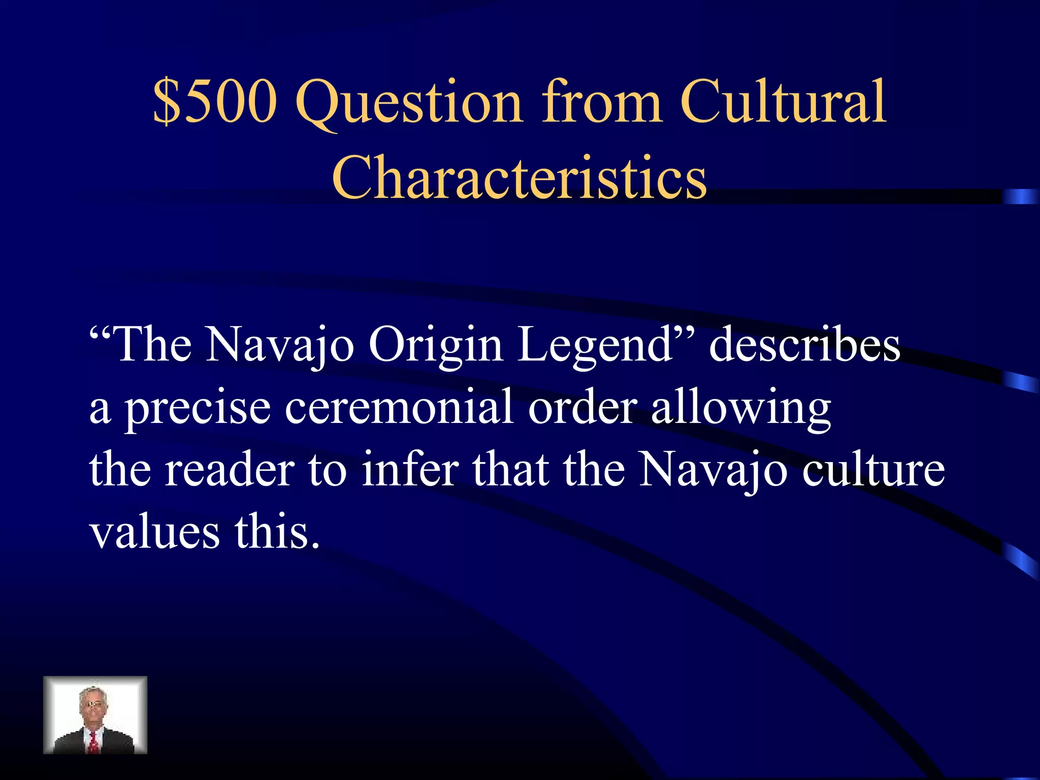Native american myths jeopardy | PPT