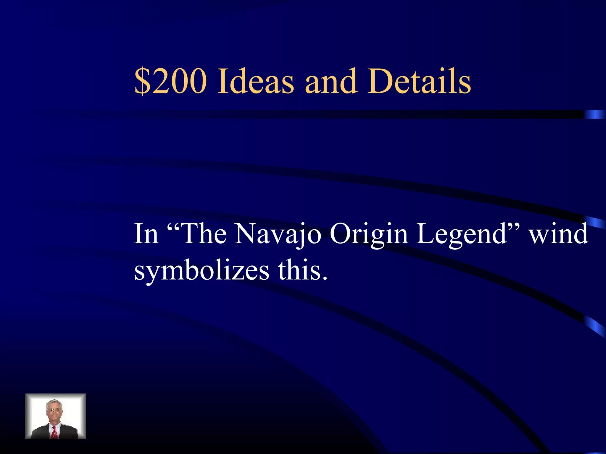 Native american myths jeopardy | PPT