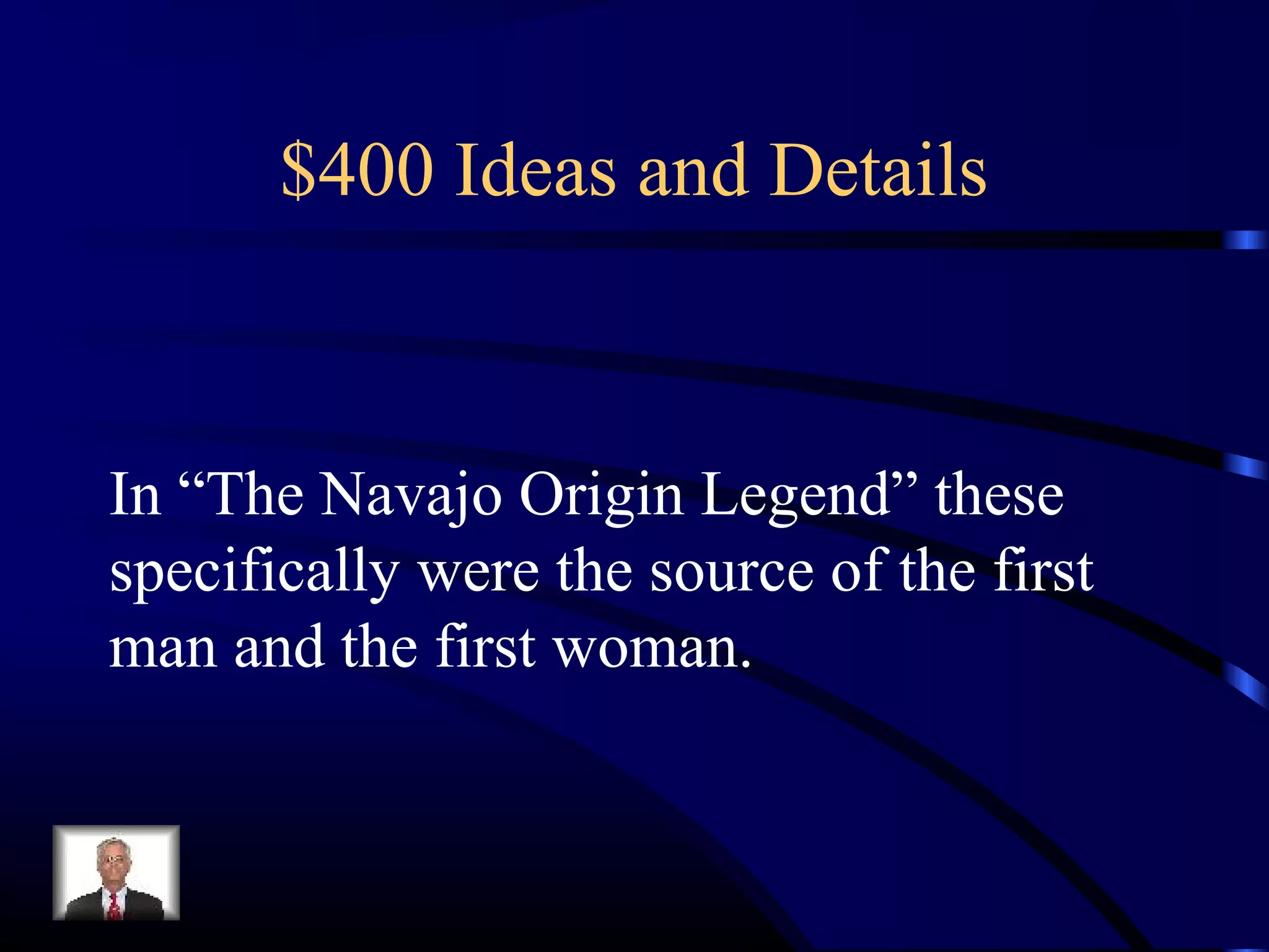 Native american myths jeopardy | PPT