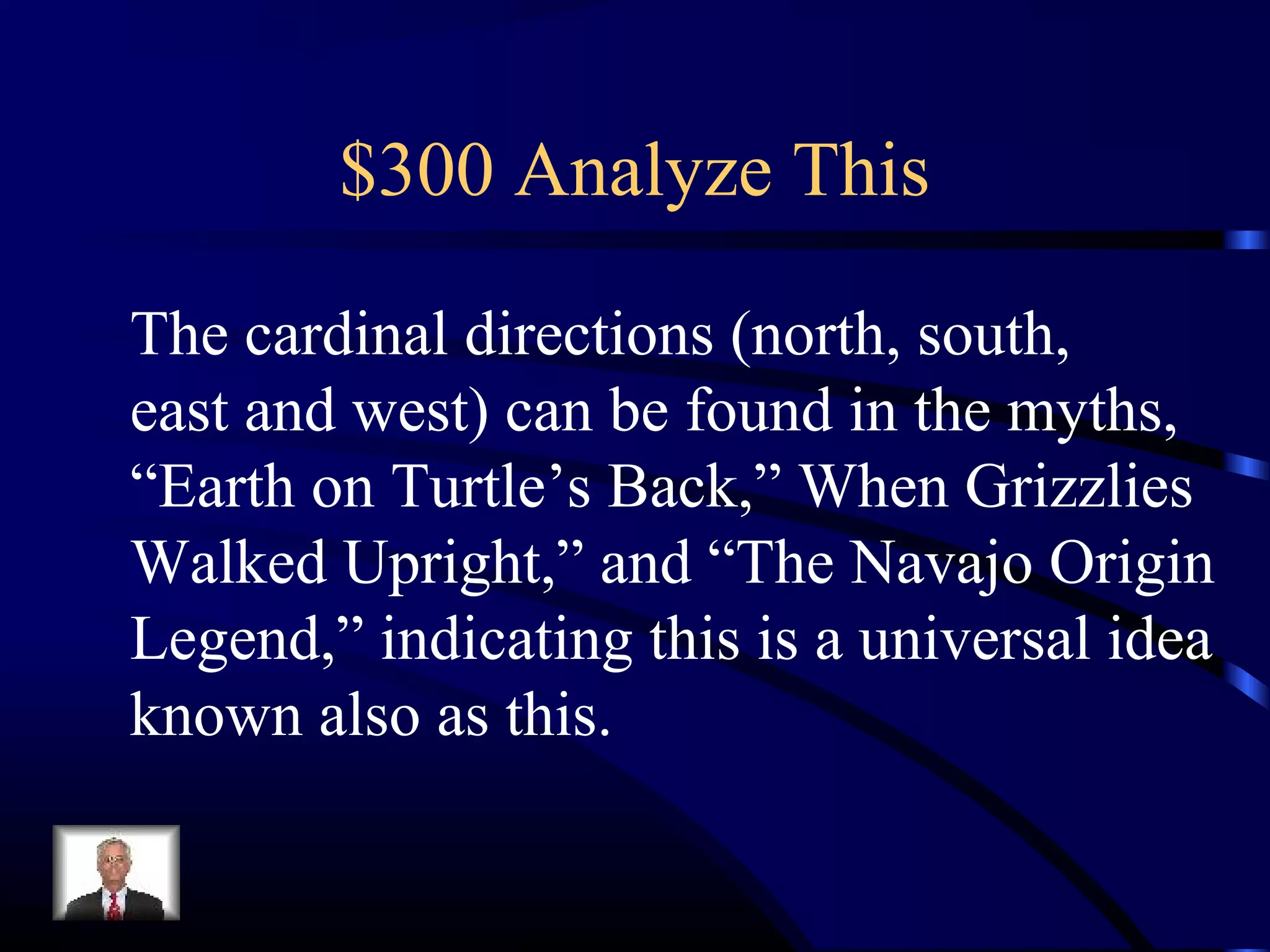 Native american myths jeopardy | PPT