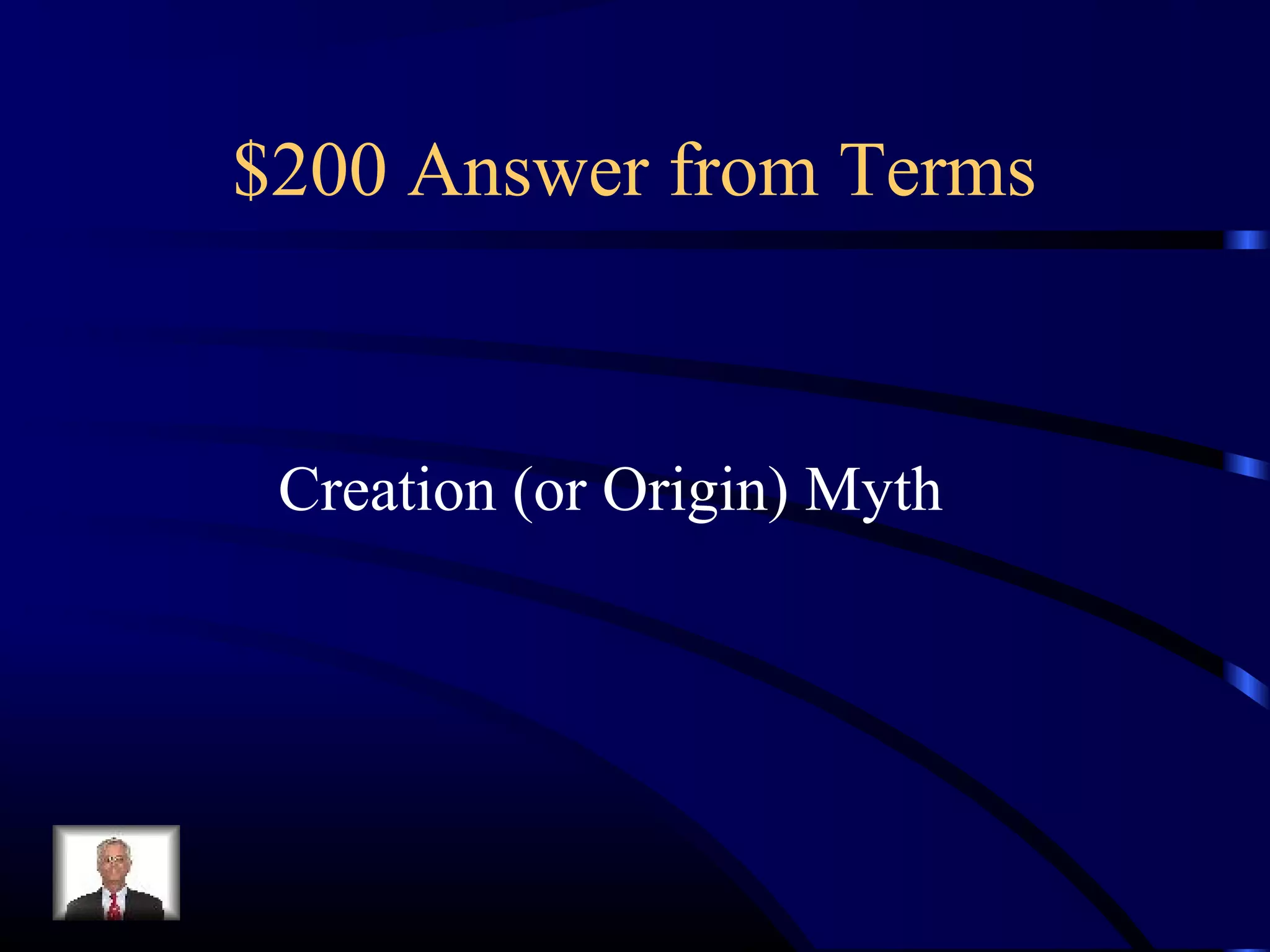 Native american myths jeopardy | PPT