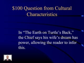 Native american myths jeopardy | PPT