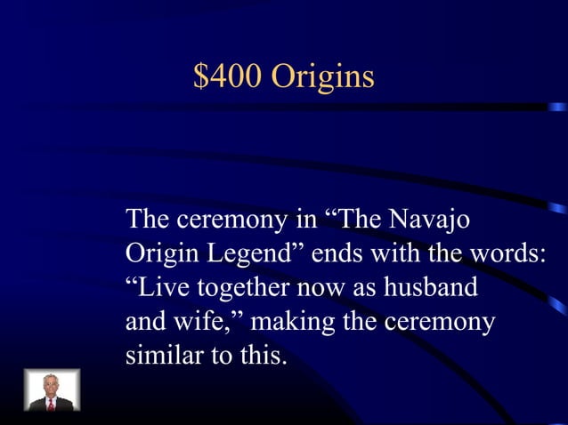 Native american myths jeopardy | PPT