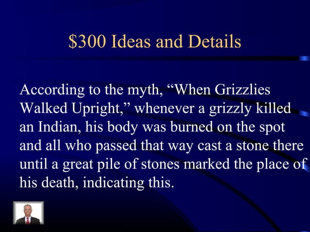 Native american myths jeopardy | PPT