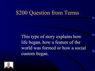 Native american myths jeopardy | PPT