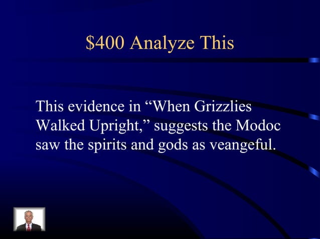 Native american myths jeopardy | PPT