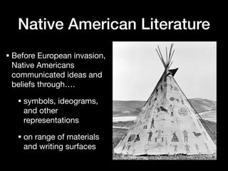 Native American Oral Literature | PDF