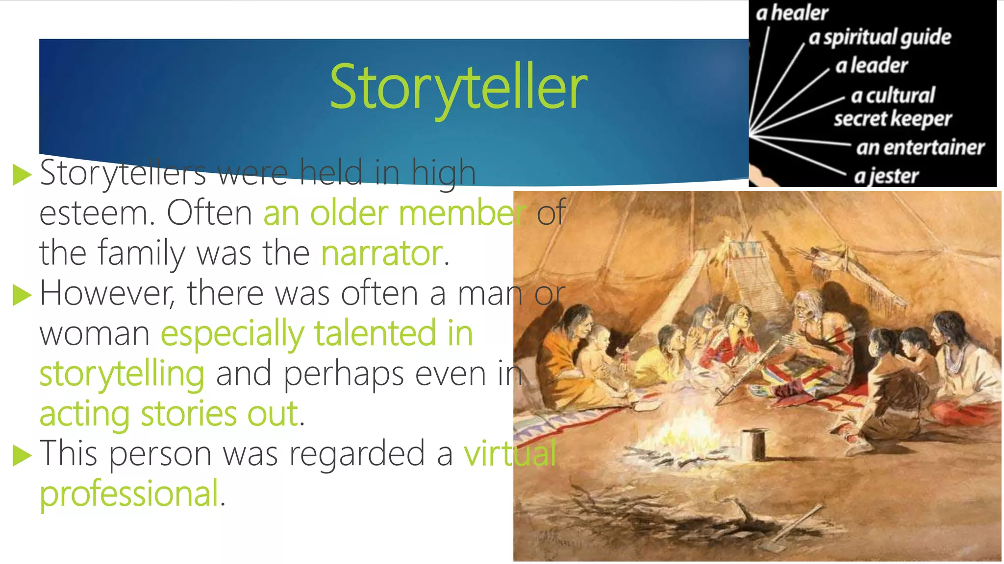 Native american oral stories | PPTX