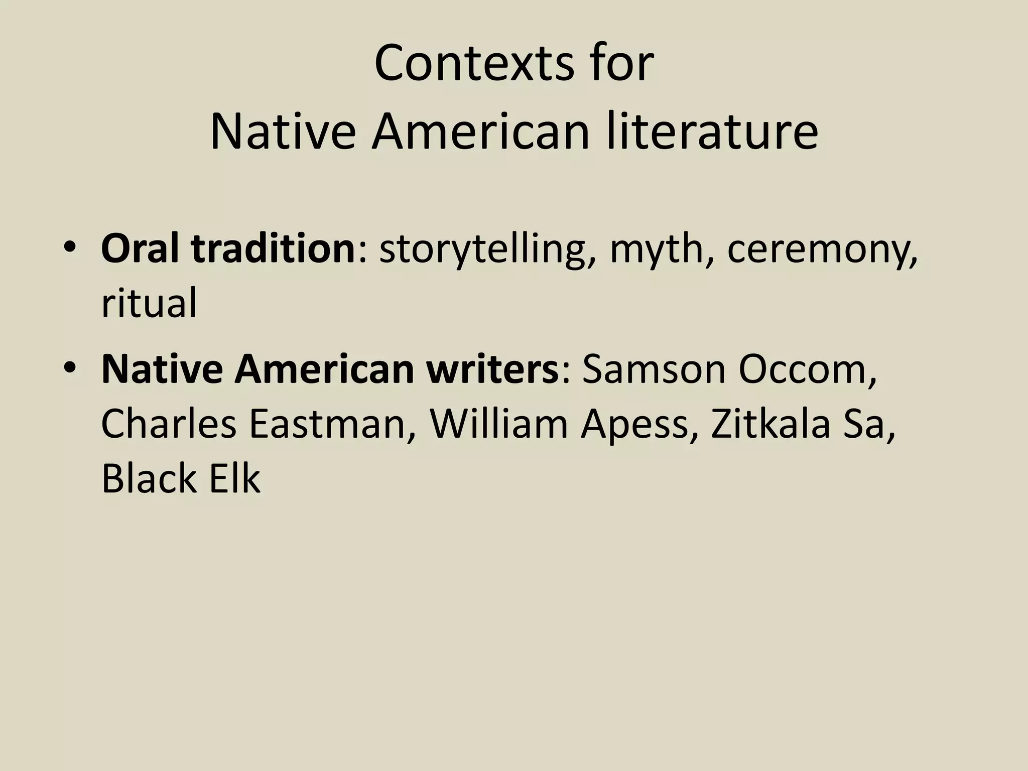 Native american poetry | PPT