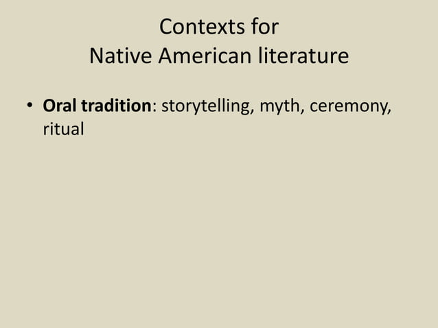 Native american poetry | PPT