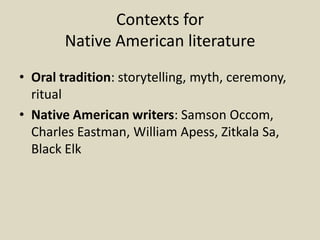 Native american poetry | PPTX