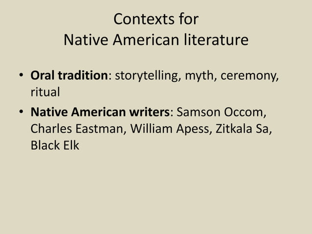 Native american poetry | PPT