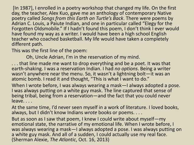 Native american poetry | PPT