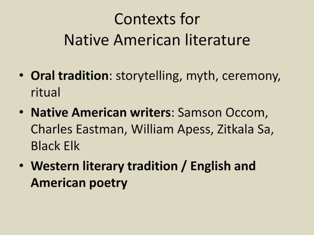 Native american poetry | PPT