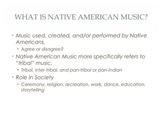 Native American Music PowerPoint | PPT