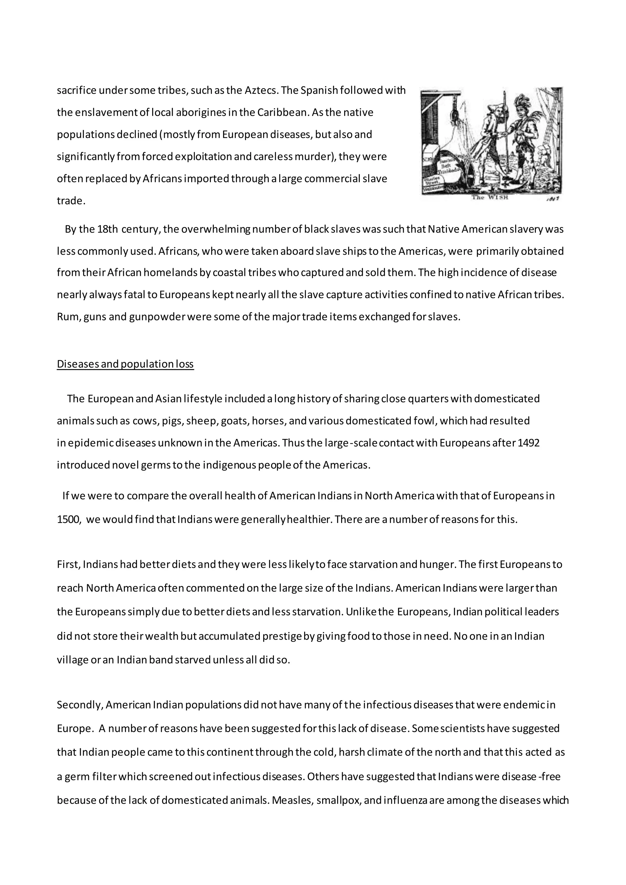 Written project about Native Americans before Columbus' arrival | DOCX