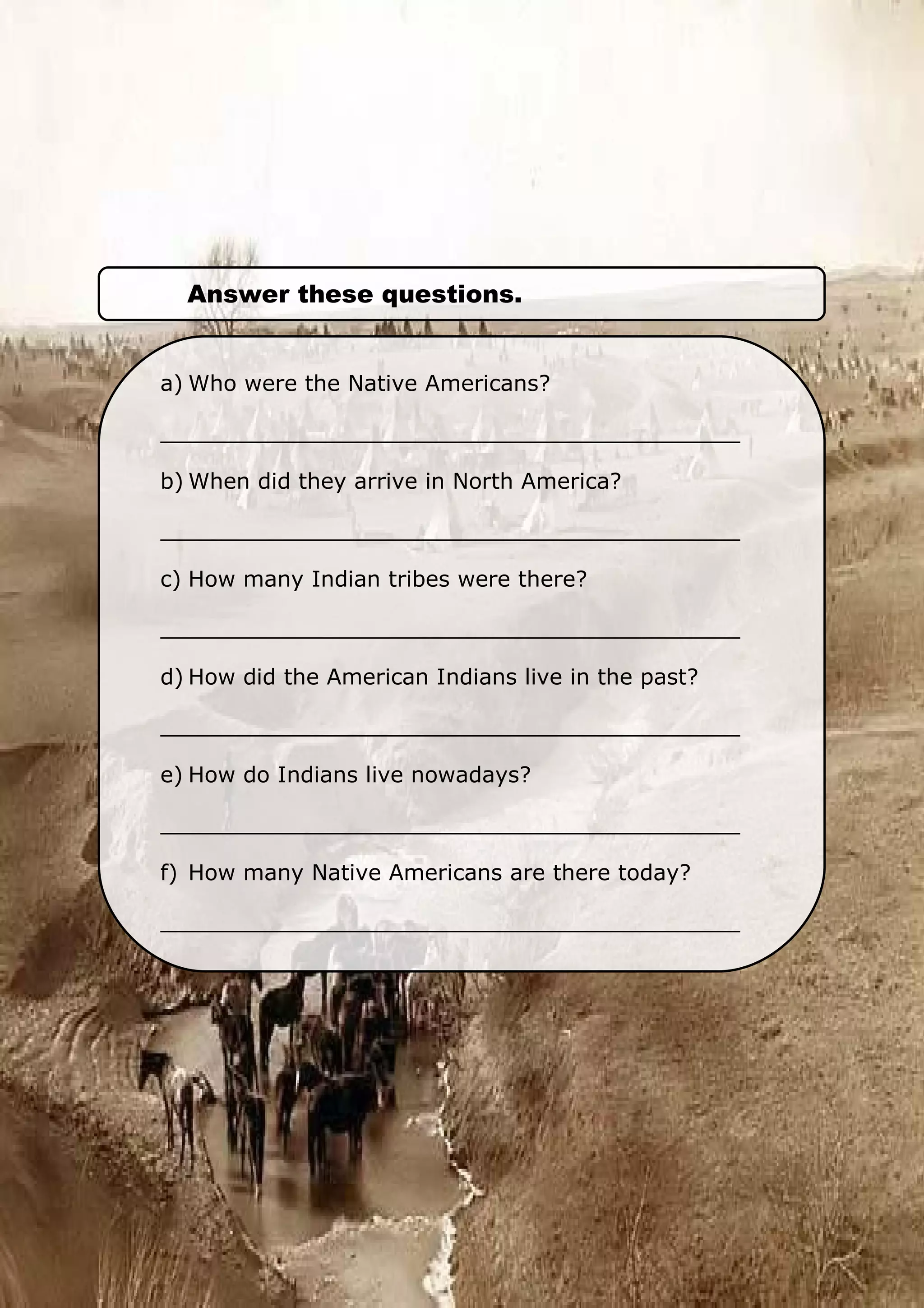 Native americans | DOC