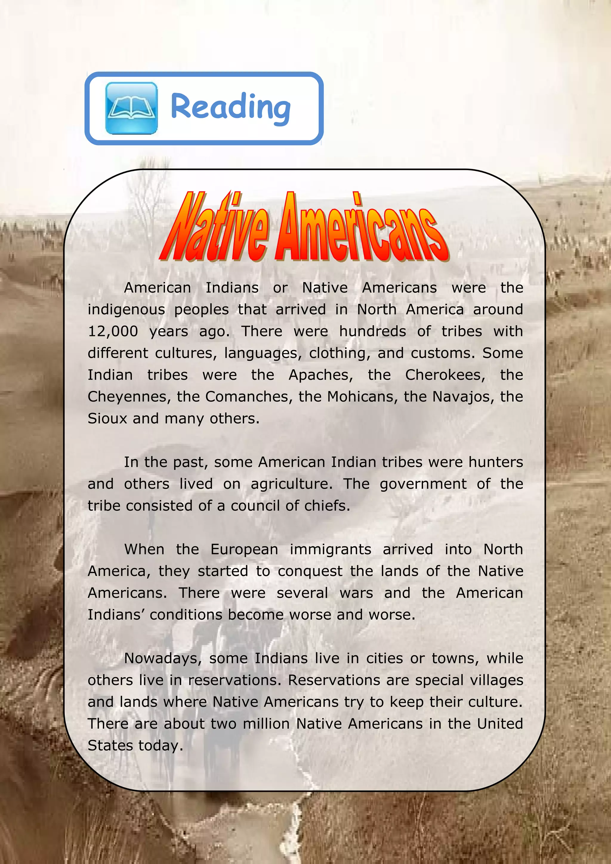 Native americans | PDF