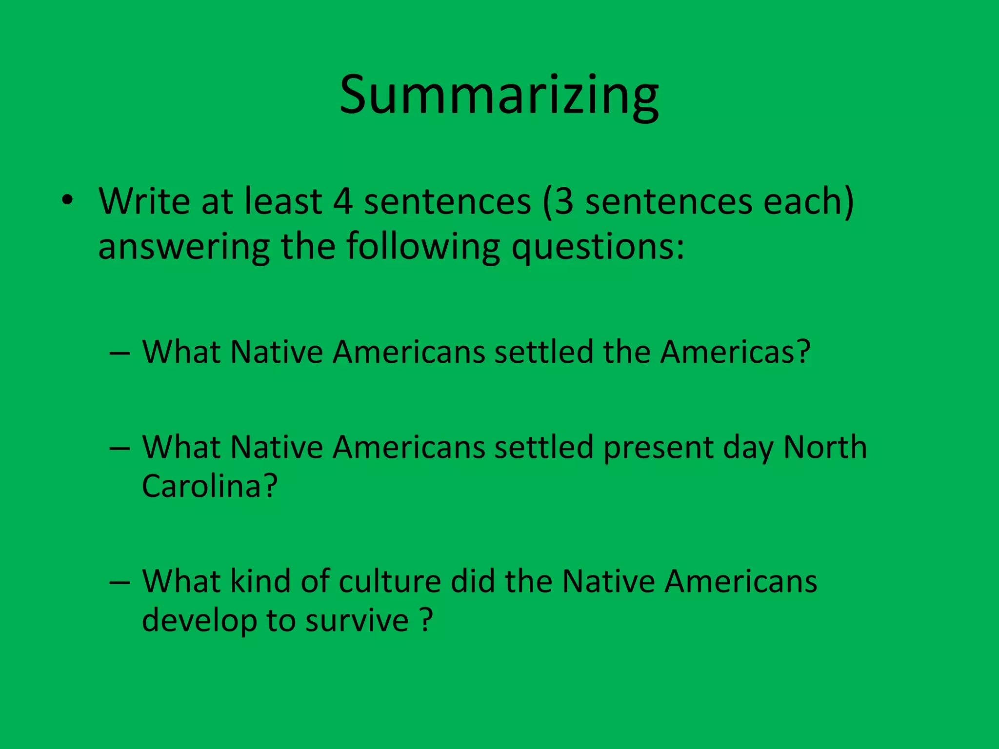 Native americans and North Carolina | PPTX