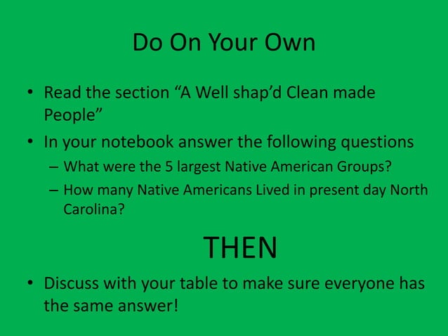 Native americans and North Carolina | PPT