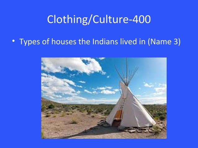 Native americans jeopardy | PPT