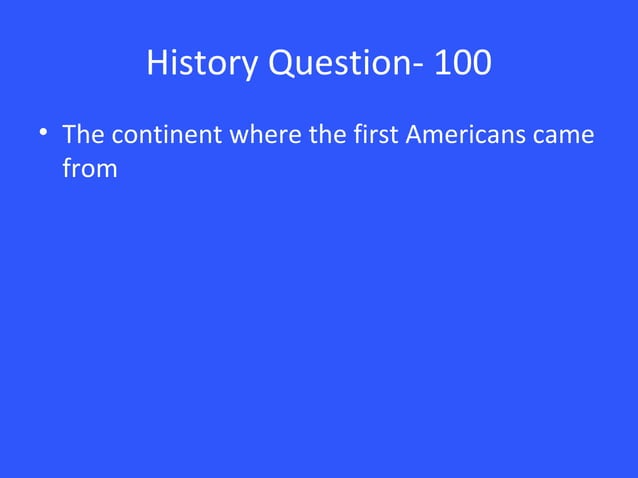Native americans jeopardy | PPT