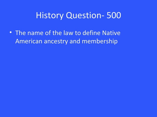 Native americans jeopardy | PPT