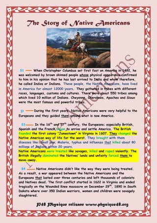 Native americans key answers | PDF