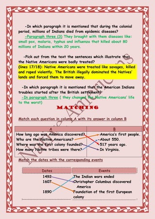 Native americans key answers | PDF