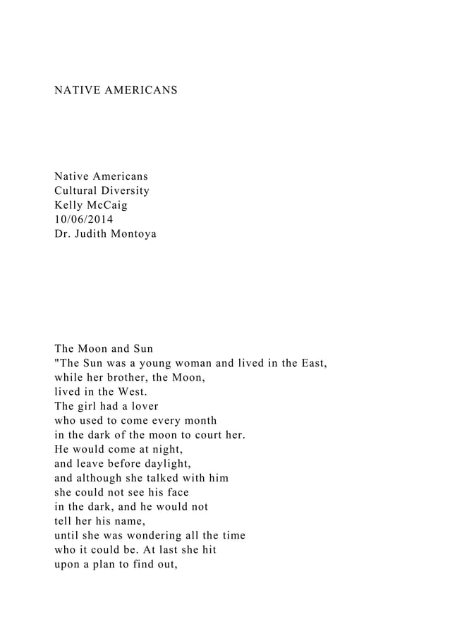 NATIVE AMERICANSNative AmericansCultural Diversity.docx