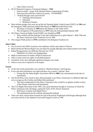 Native Americans Notes | DOCX | Genealogy and Ancestry | Hobbies ...