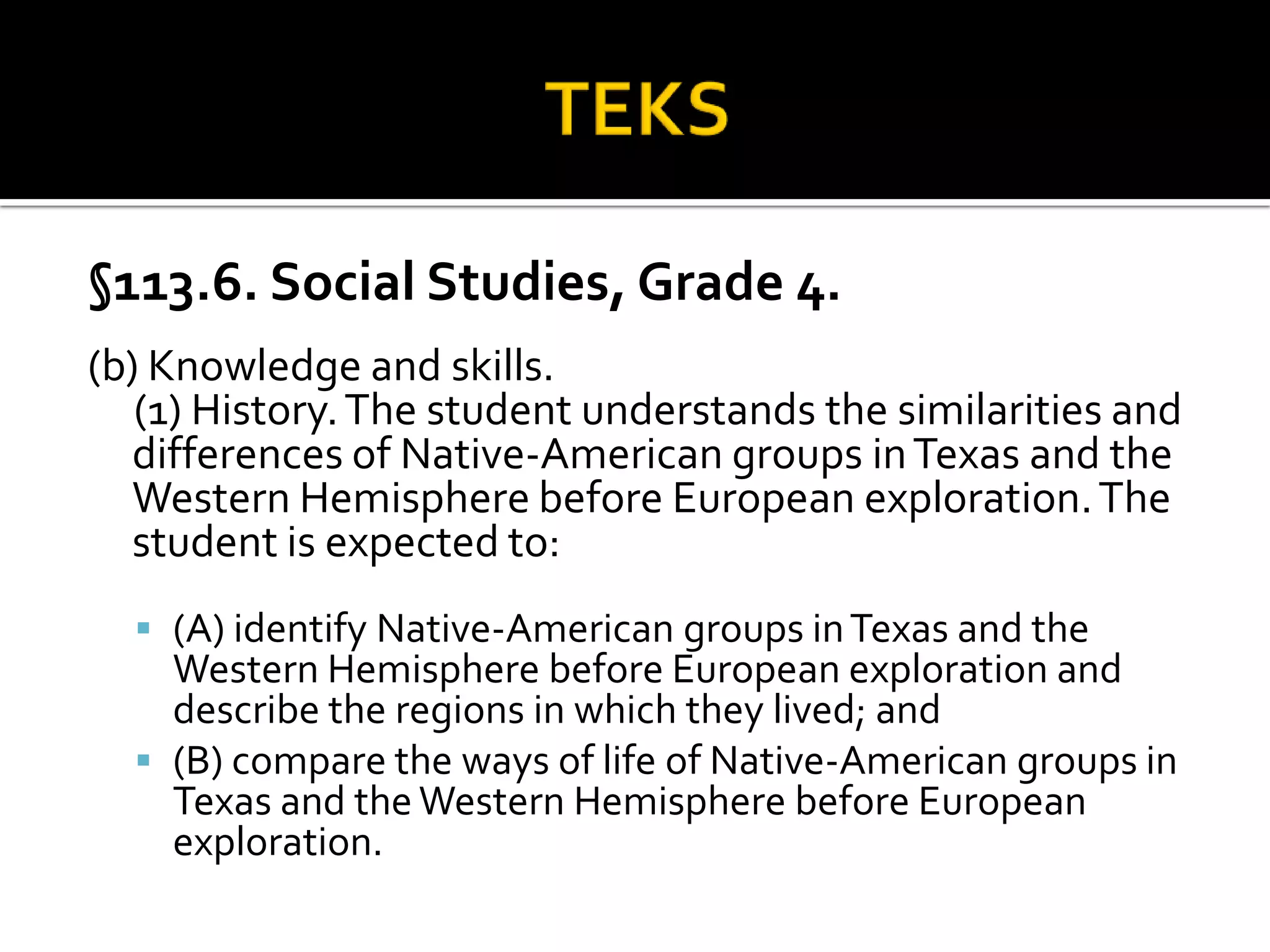 Native Americans Of Texas | PPTX