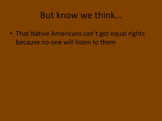 Native american struggle (nas) | PPTX
