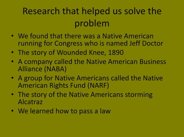 Native american struggle (nas) | PPT