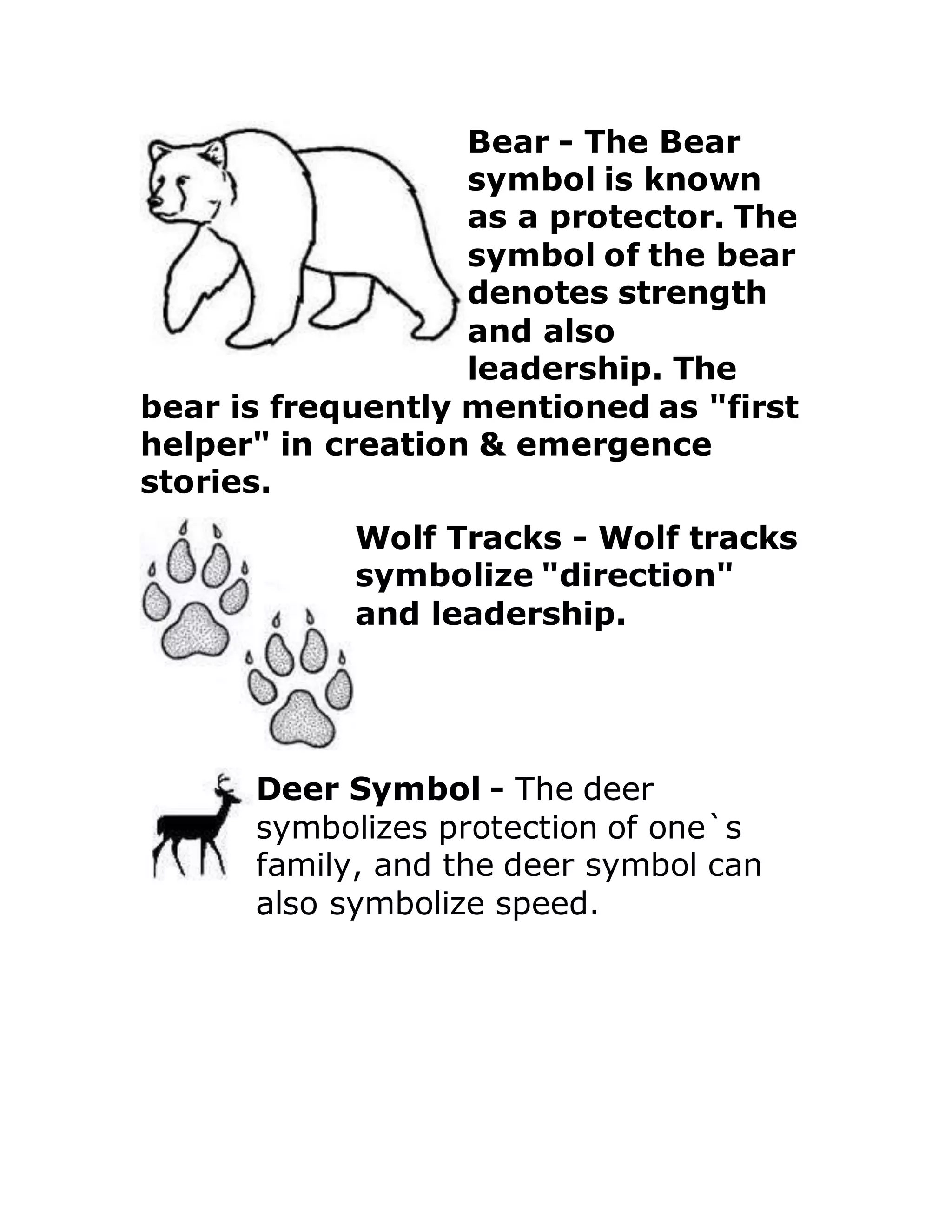 Native American Symbols Bear