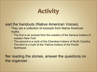 Native American Voices Powerpoint | PPT