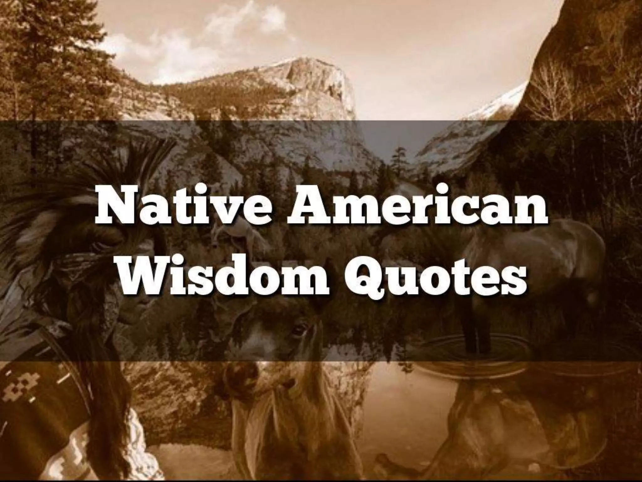 Native American Wisdom Quotes | PPTX