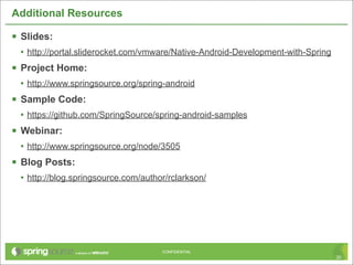 Native Android Development with Spring | PPT