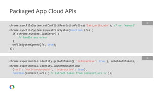 Native apps in html5 with chrome packaged apps | PPT
