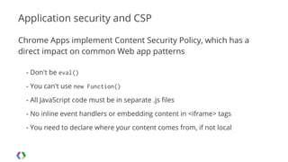 Native apps in html5 with chrome packaged apps | PPT