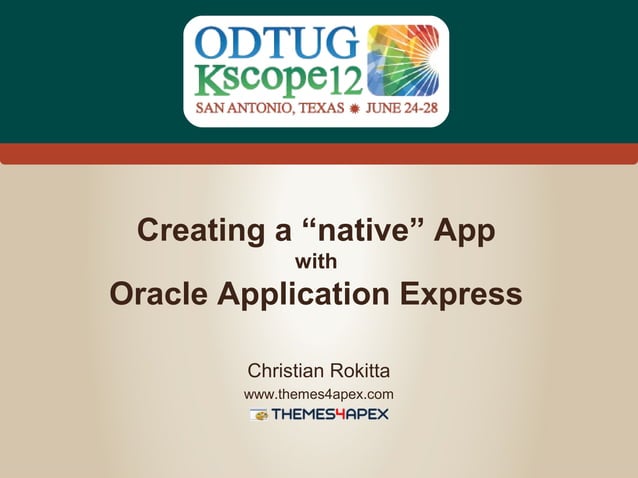 "Native" Apps with APEX and PhoneGap | PPT